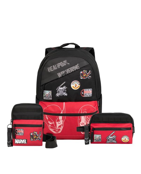 Kit Mochila + Nécessaire + Bolsa de Ombro Deadpool & Wolverine - Edição ...